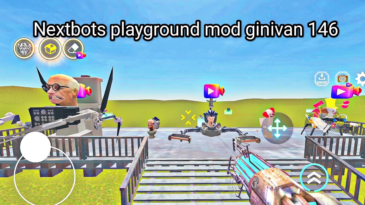 Nextbots playground mod ginivan 146 - YouTube