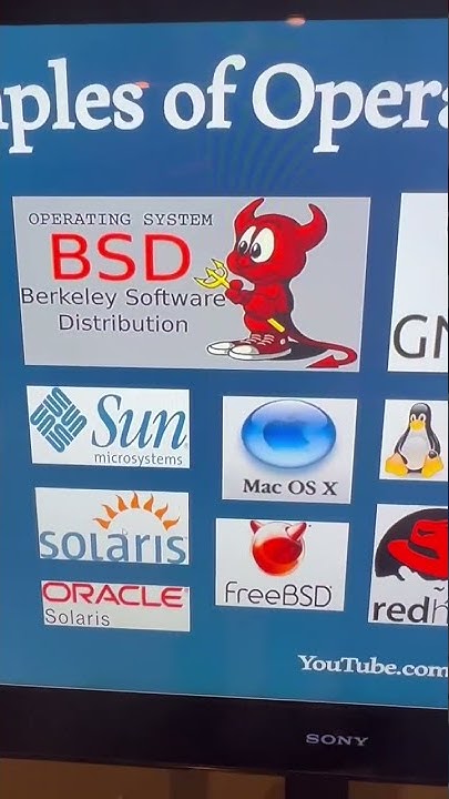 The BSD Versions of UNIX (Oracle Sun Solaris, Mac OS X Darwin, FreeBSD) Examples - YouTube