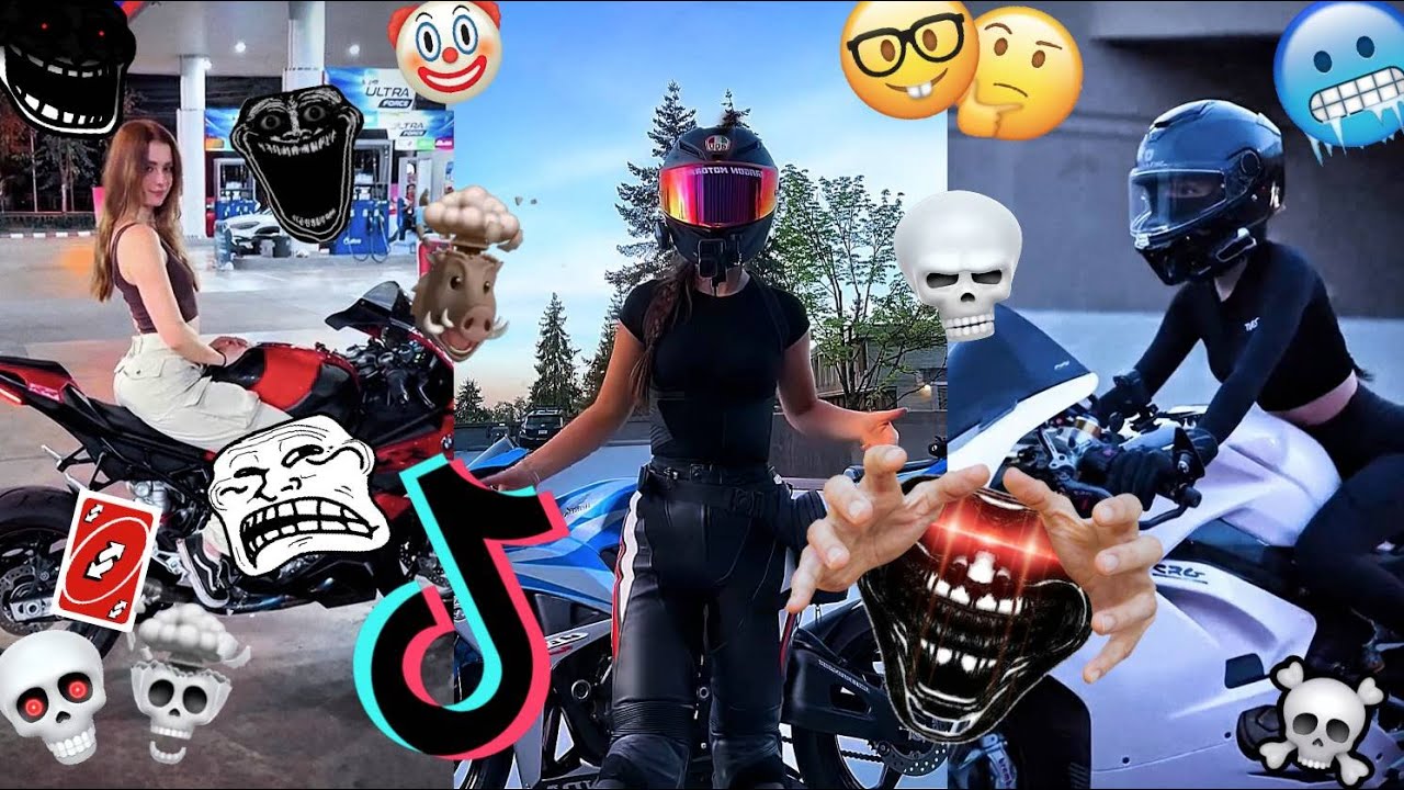 BEST BIKER BOY VS GIRL TROLLACE COMPILATION 💀 | ACEDITS PHONK TROLL ...
