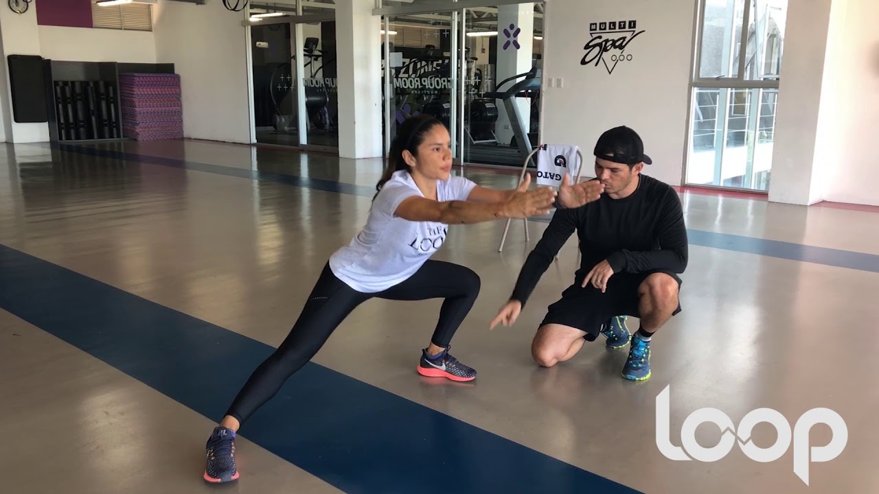 LOOP EJERCICIO 9 Sentadilla Lateral - YouTube