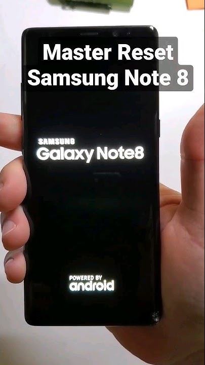 Master Reset Factory Reset Wipe & Clean Samsung Galaxy Note8 less than 60 sec The quickest reset ...
