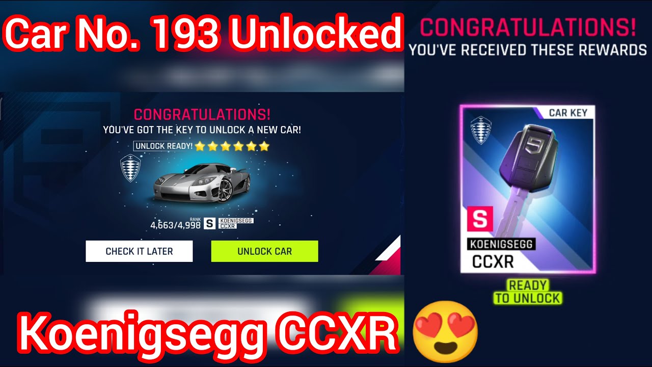 Unlocked Koenigsegg CCXR Gameplay: Ultimate Asphalt 9 Speedster😍🤩 - YouTube