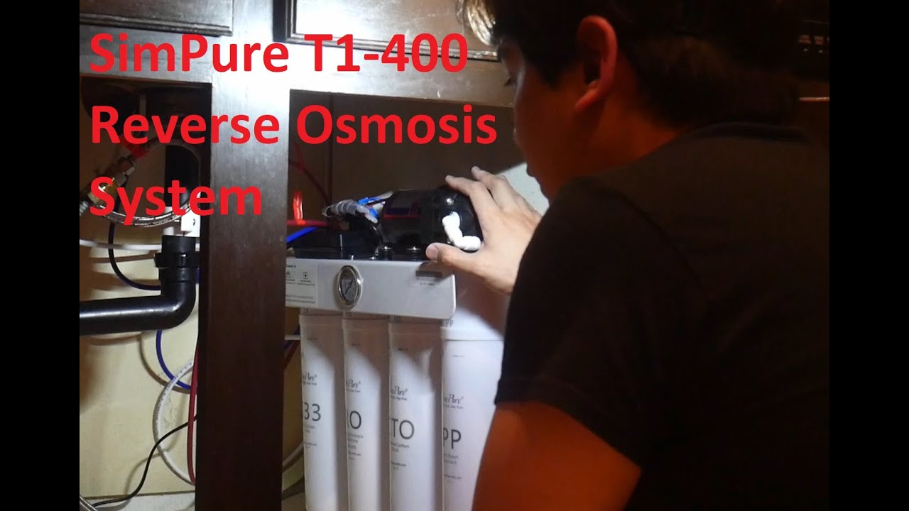 SimPure T1-400 UV Under Sink 8 Stage Tankless Reverse Osmosis RO Water ...