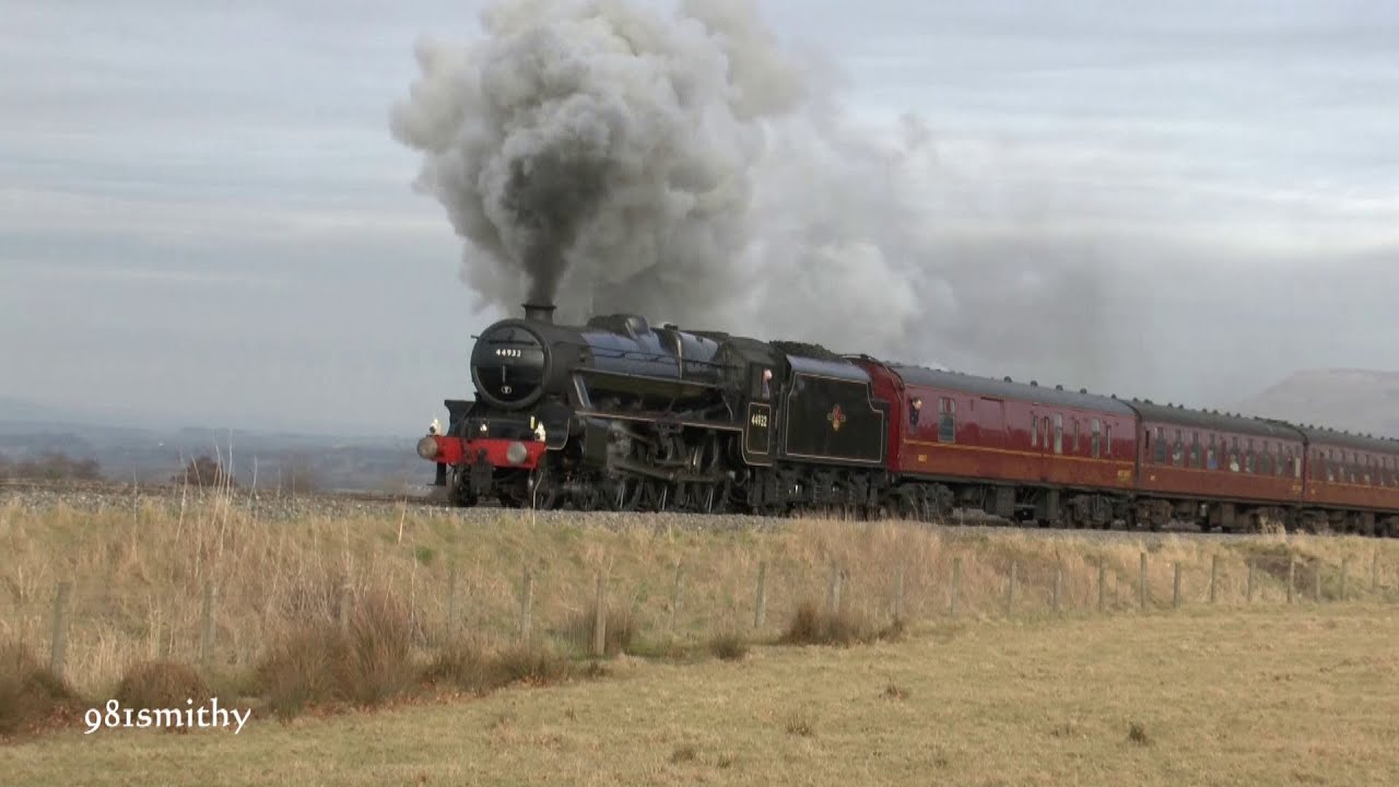 LMS 44932 on The Lancastrian on Sat 16th Feb 2013. - YouTube