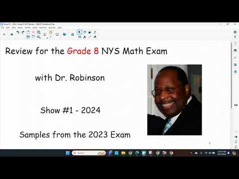 Review for the 2024 NYS Math Exam - Grade 8 - YouTube