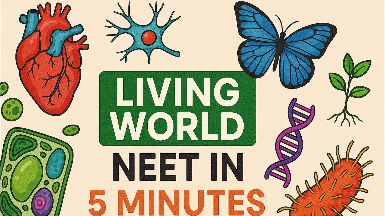 Living world rapid revision neet in 5 min neet 2025 tips and trick easy ...