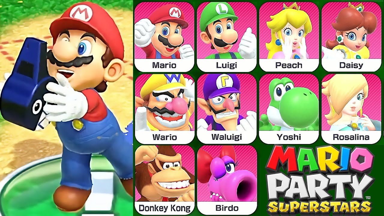 Mario Party Superstars All Characters Chomp Call - YouTube