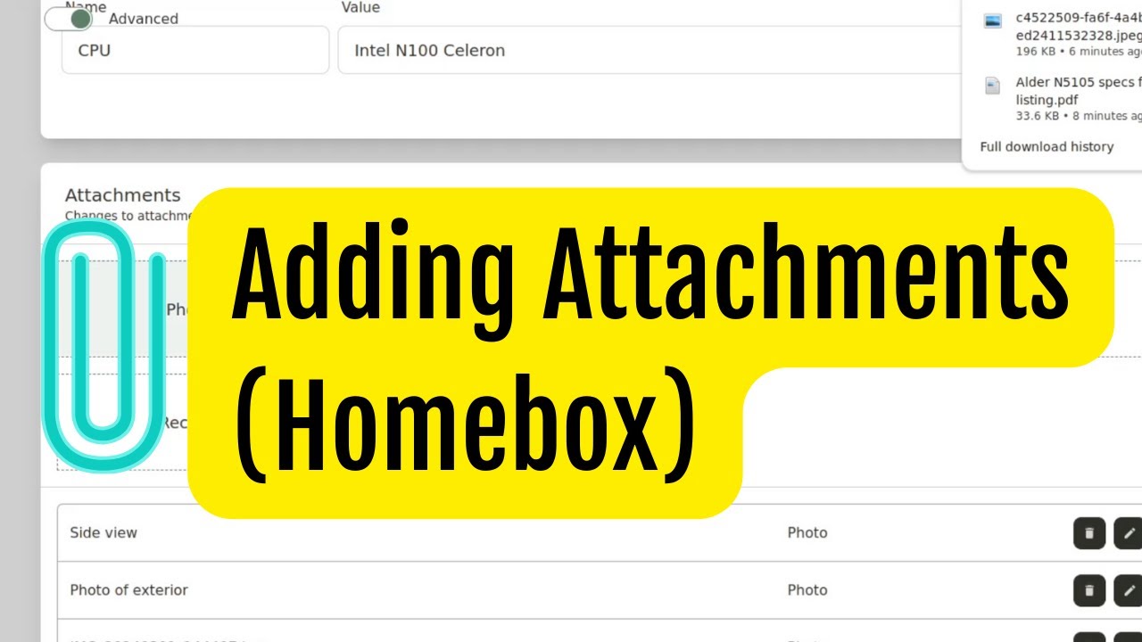 Adding Attachments To Listings (Homebox Inventory) - YouTube