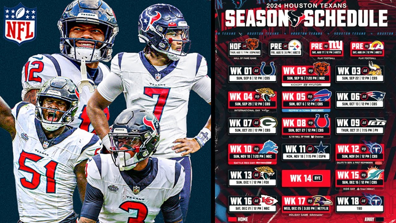 2024-25 Houston Texans Football Game Schedule - YouTube