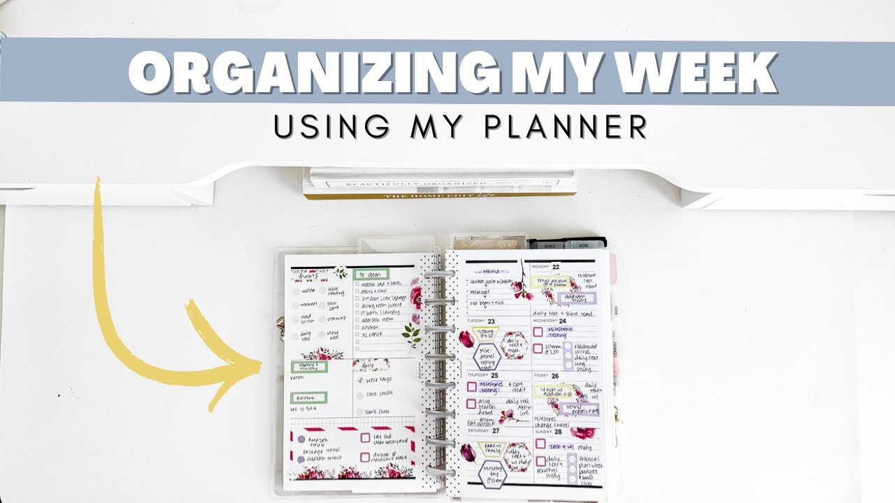 Organizing My Week Using My Planner - YouTube