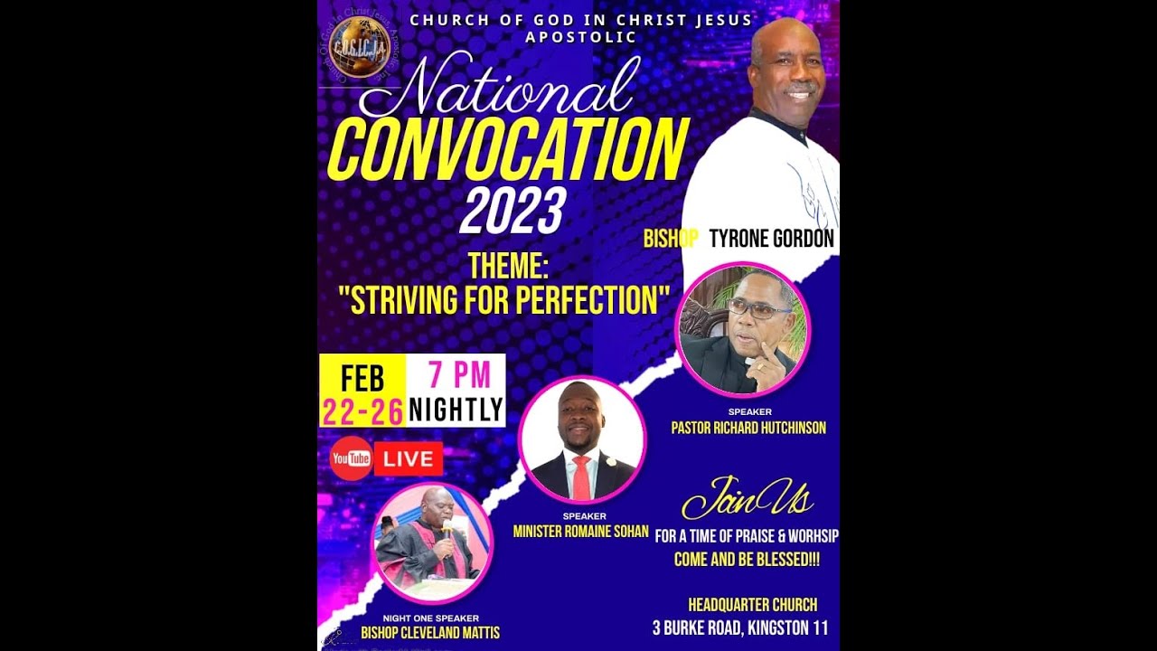 Church Of God In Christ Jesus Apostolic of Jamaica - National ...