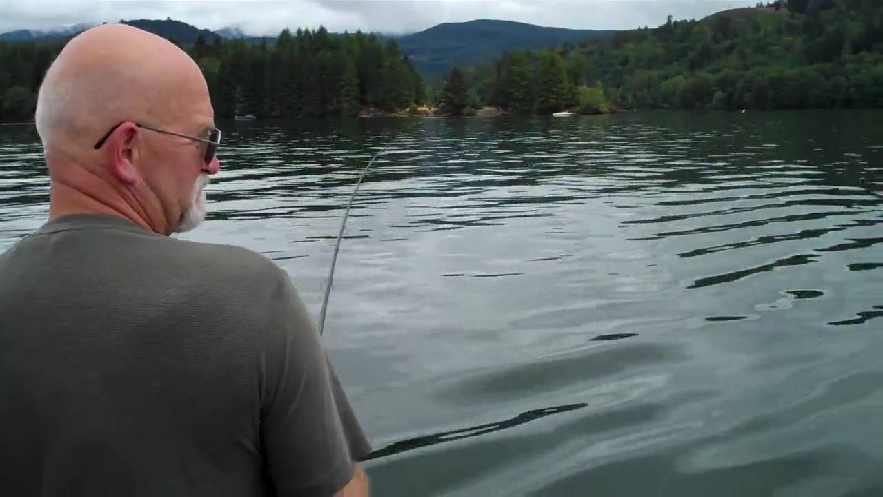 Condor with a Mayfield Lake Trout - YouTube