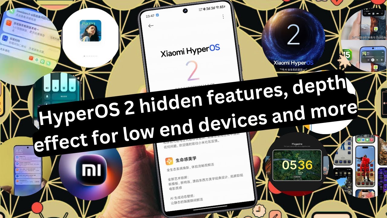 HyperOS 2 hidden features first look 🌟 Magazine customizations and more ...