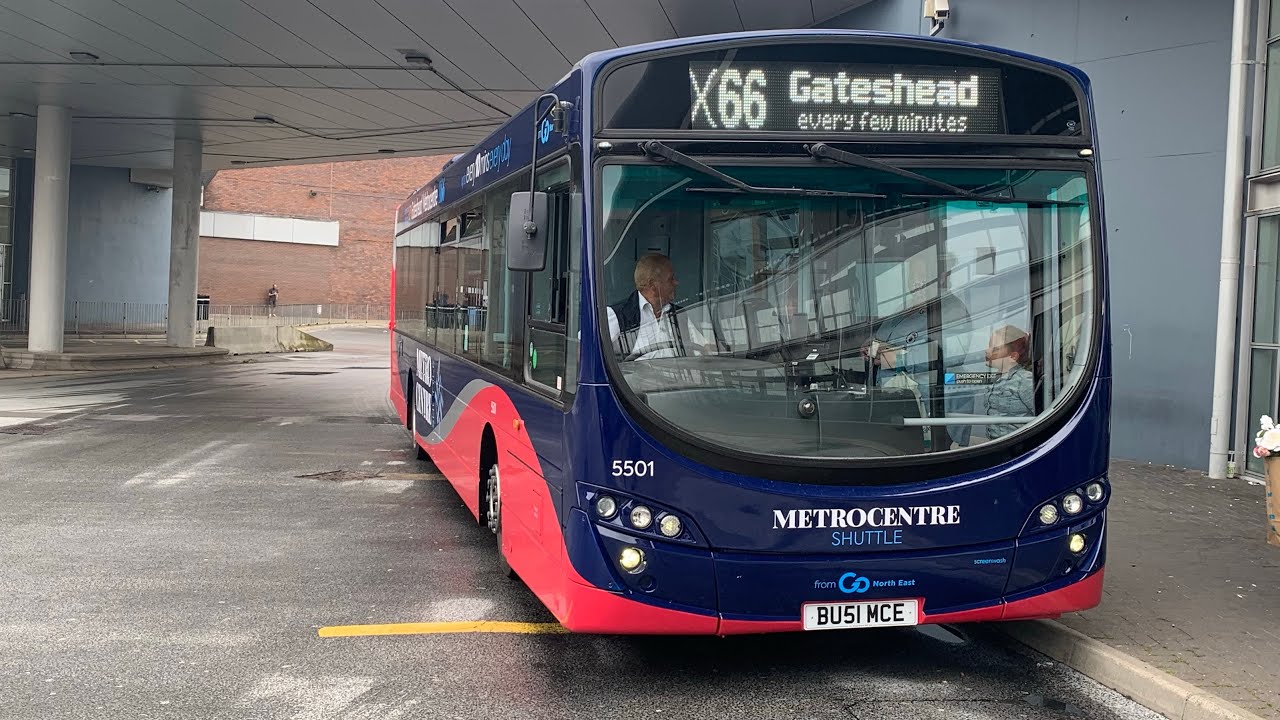 Go North East Wright Eclipse B7 5501 Service X66 Metrocentre to ...