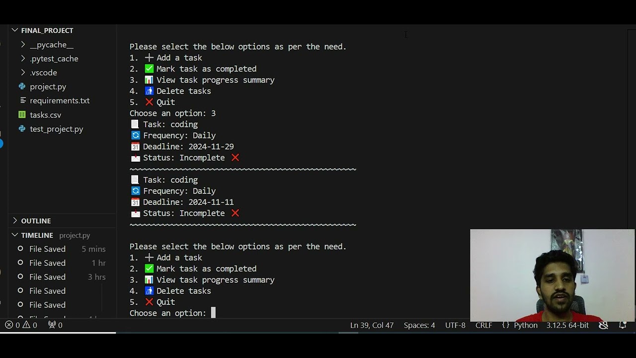 My CS50P Final Project | Dhanush Gowda - YouTube