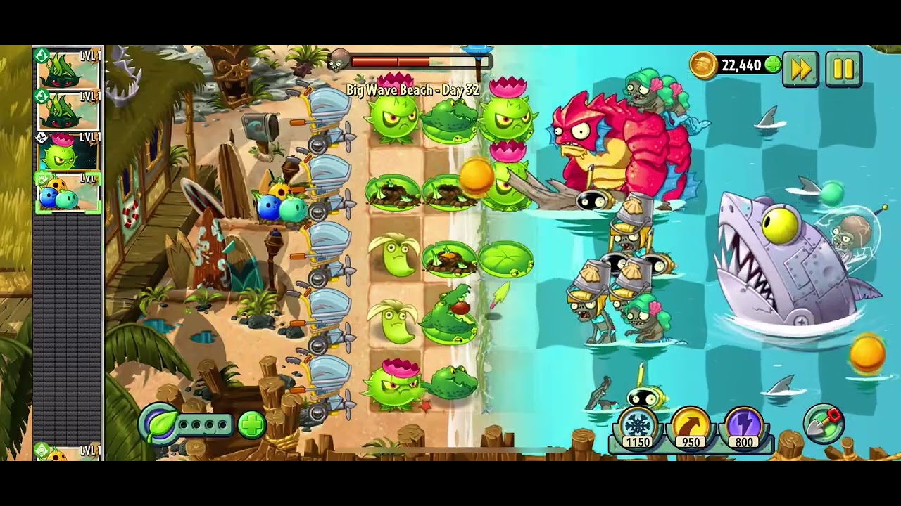 I’m back from pvz, shark boss fight - YouTube