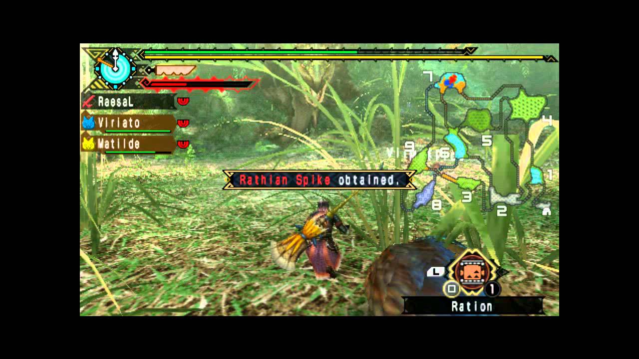 MHP3rd - Rathian - Long Sword - YouTube