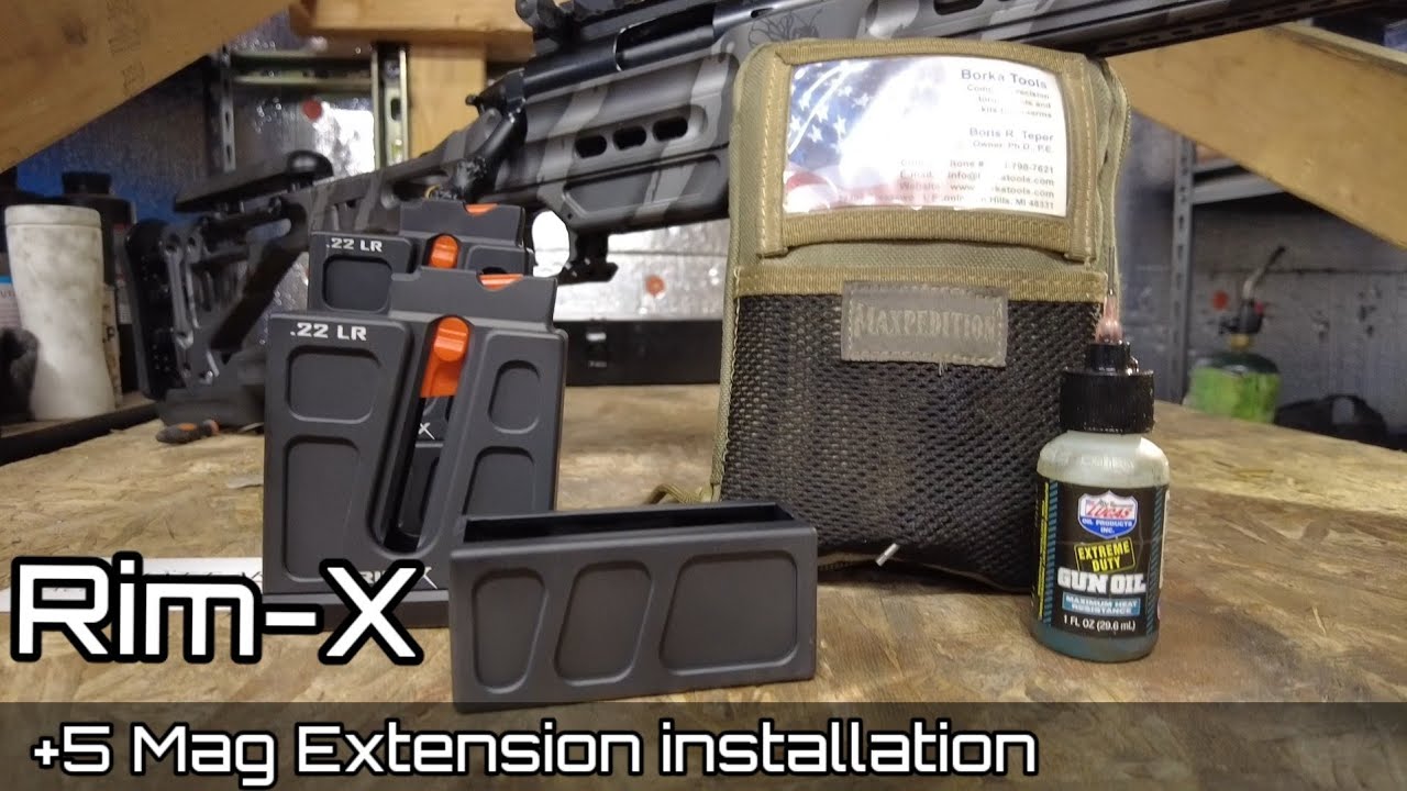 Rim-X +5 mag extension install and tips for smoother follower - YouTube
