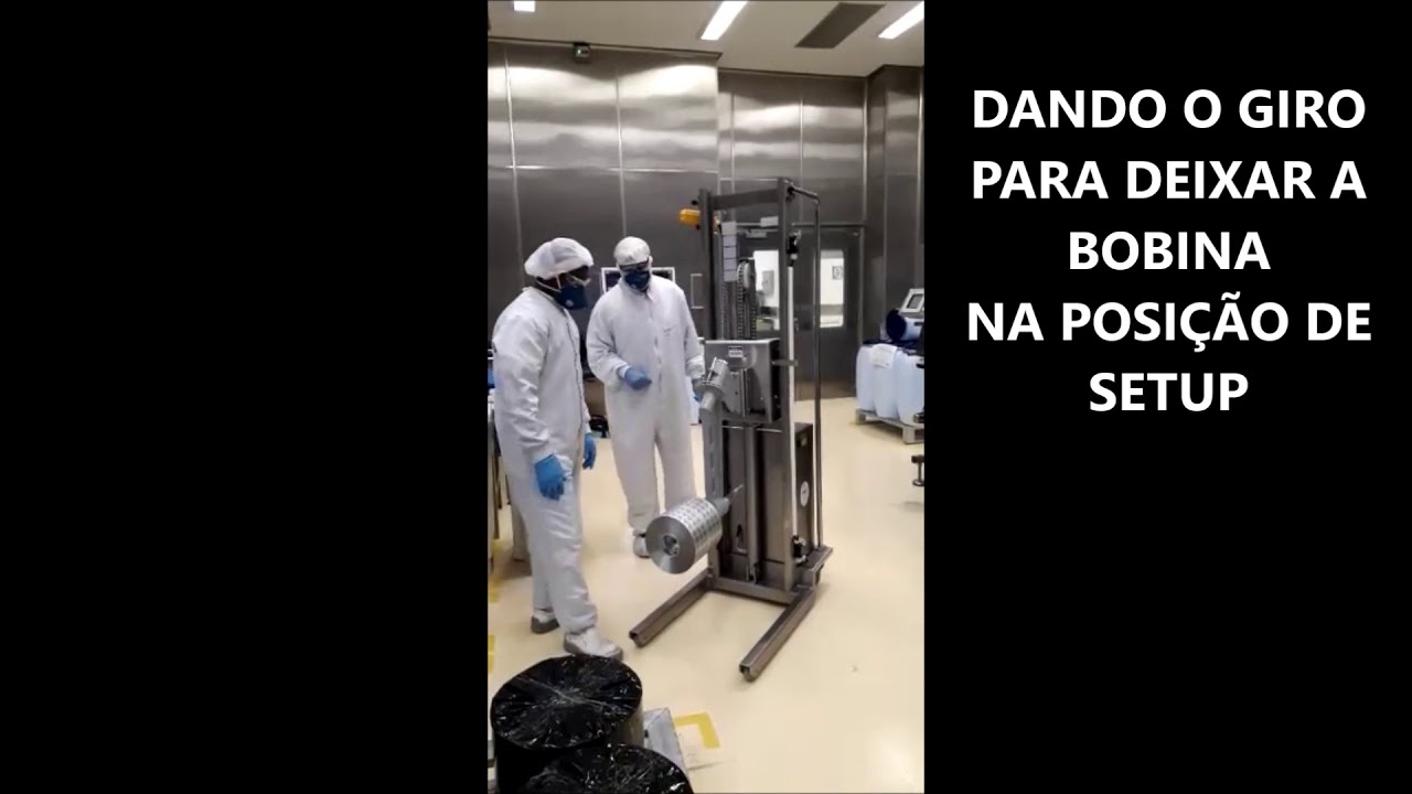 EMPILHADEIRA SEMIELÉTRICA EM INOX - EMCM - YouTube