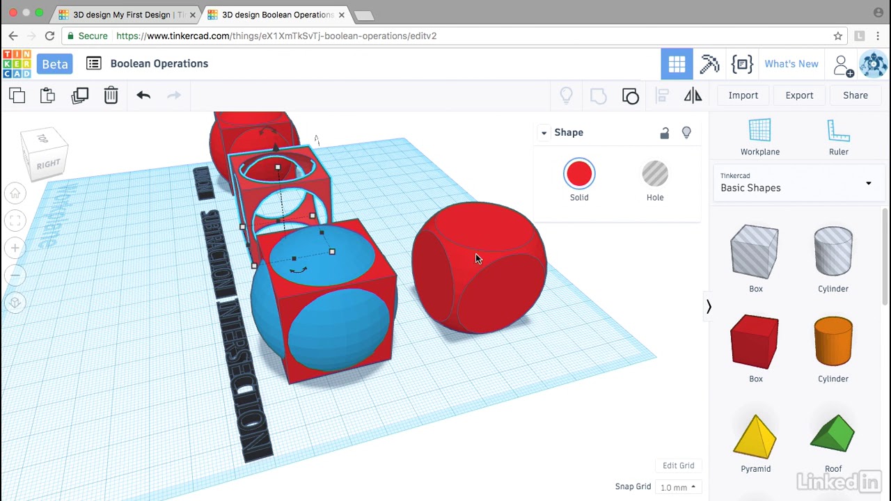 Tinkercad Tutorial Creating A Dice Shape Youtube 7163