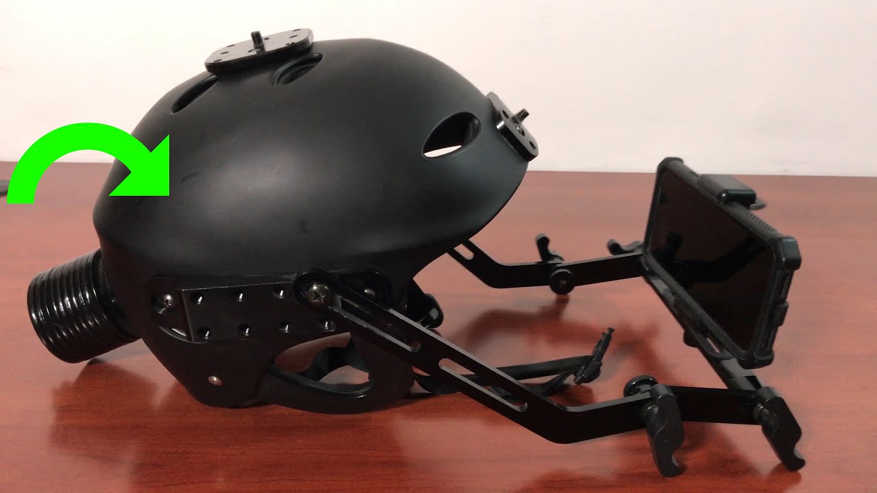 Glide Gear POV 100 DSLR iPhone Helmet Rig -- AppFinders - YouTube