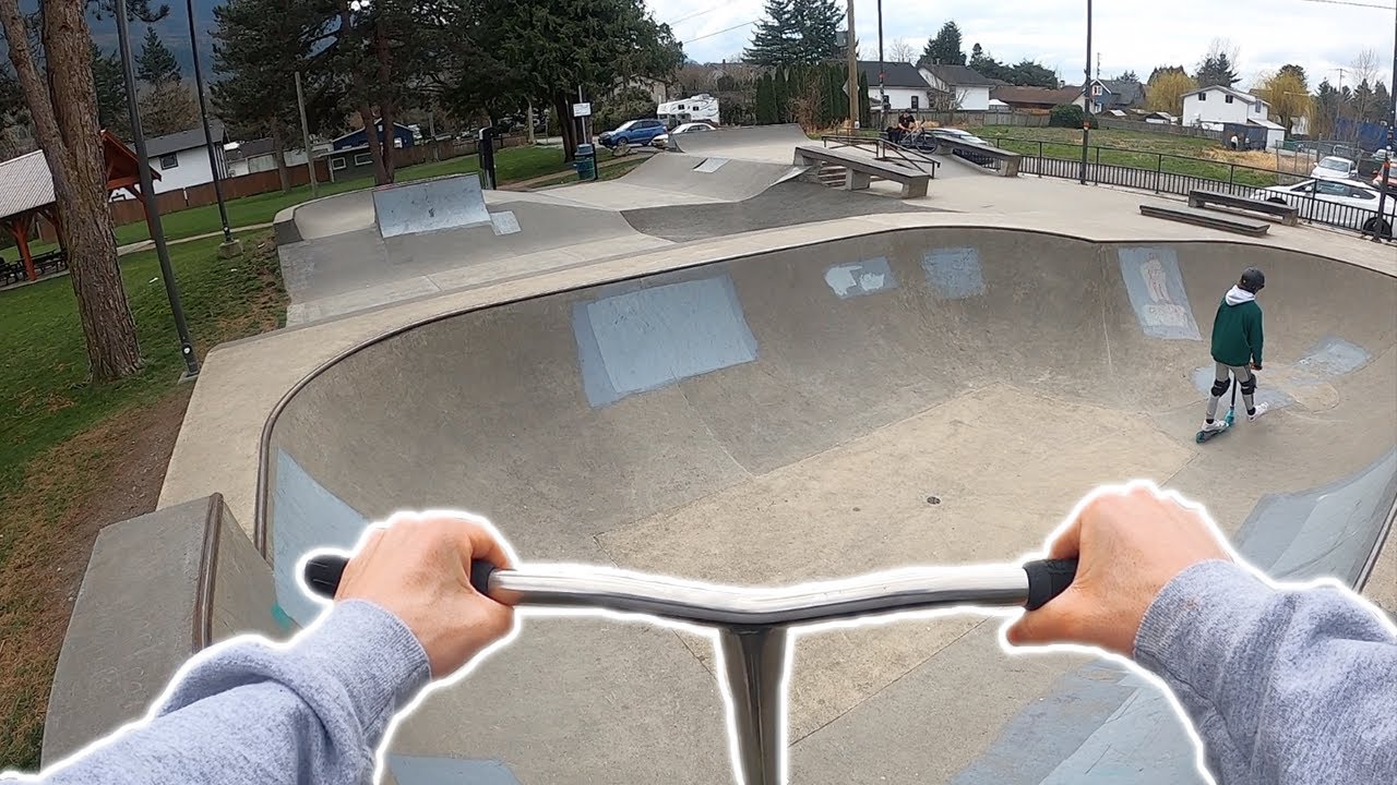 FIRST PERSON PARK SCOOTER TRICKS! - YouTube