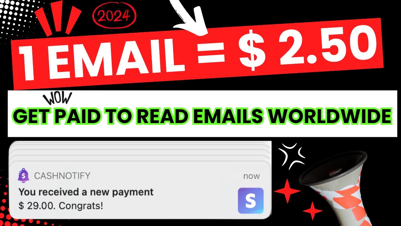 Get Paid To Read Emails WORLDWIDE (1 Email = $2.50) | work from home ...