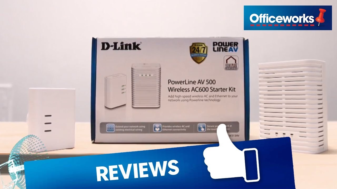 D-Link Powerline AC600 Wireless Starter Kit - YouTube