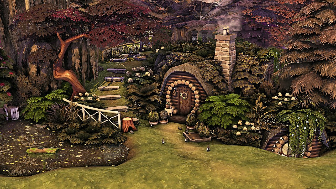 Hobbit Hole | The Sims 4 Speed Build - YouTube