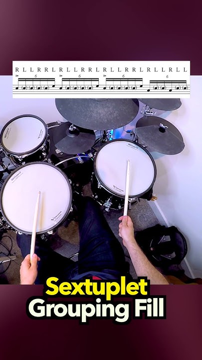Sextuplet Grouping Fill - DRUM LESSON #drums #drumlesson #drummer #musiclesson #drumlessons ...