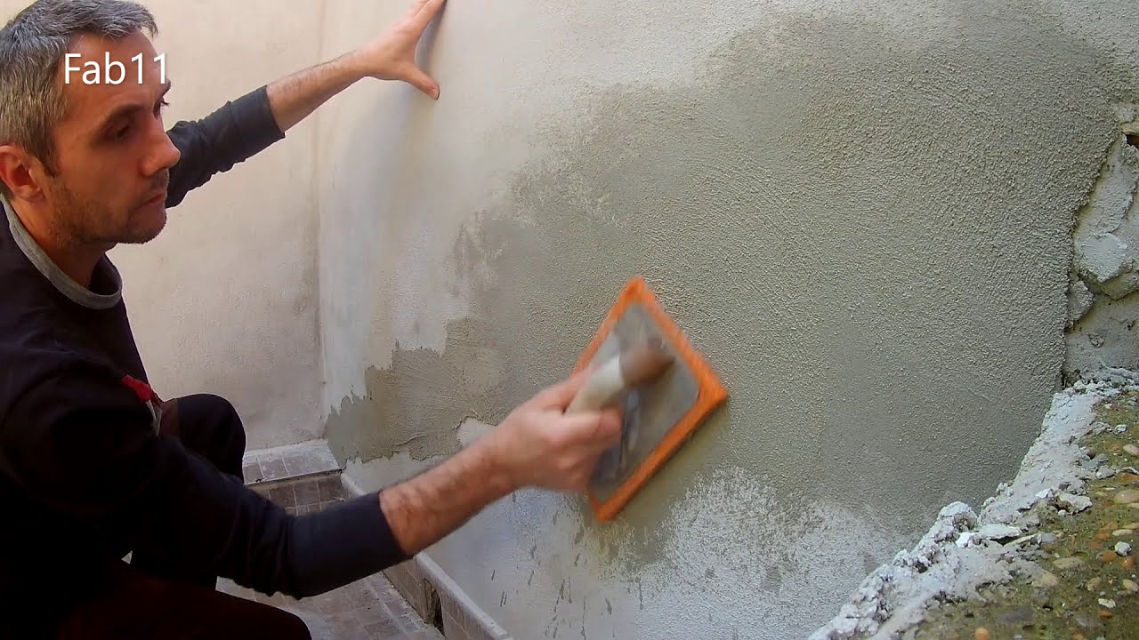 Tecnica con frattazzo di spugna/sponge float technique - YouTube