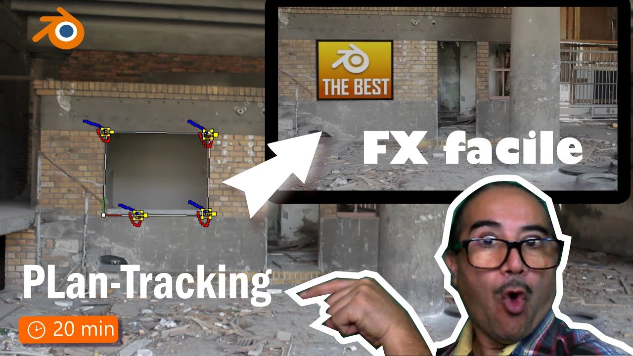 Plan tracking avec Blender 4 -- Ajouter une image plane à une vidéo ...