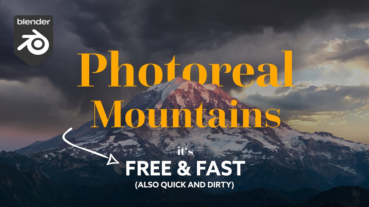 Photoreal Mountains in Blender and Unreal Engine! - YouTube