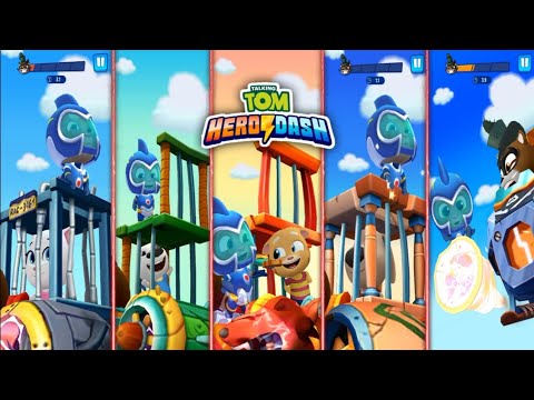 TALKING TOM HERO DASH : SUPER HERO TOM SARK SUIT & TOM SAVING ALL HERO ...