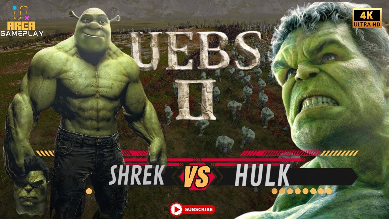100,000 SHREK VS 10,000 HULK WARZONE ULTIMATE EPIC BATTLE SIMULATOR 2 ...