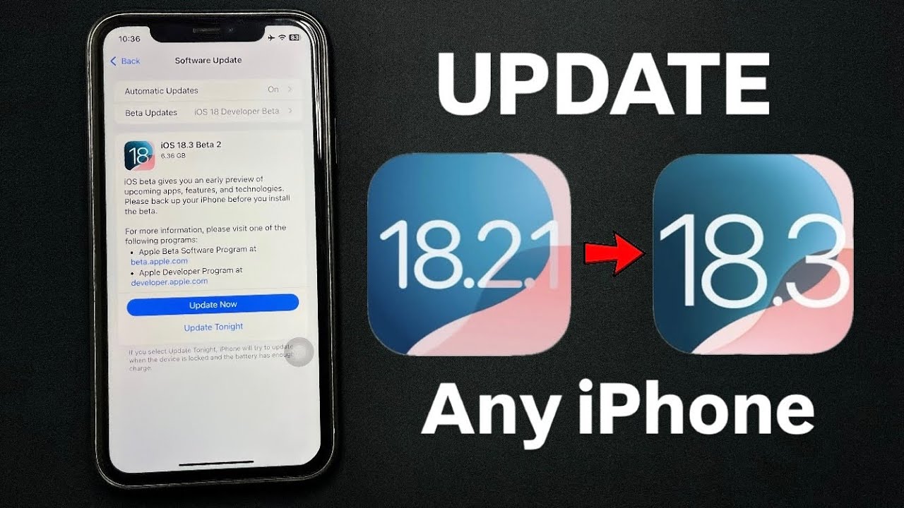 How to Update any iPhone from iOS 18.2.1 to iOS 18.3 - YouTube