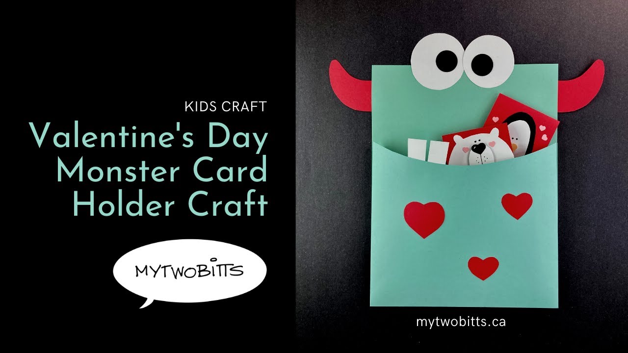 Monster Valentine's Day Card Holder | Kids Crafts - YouTube