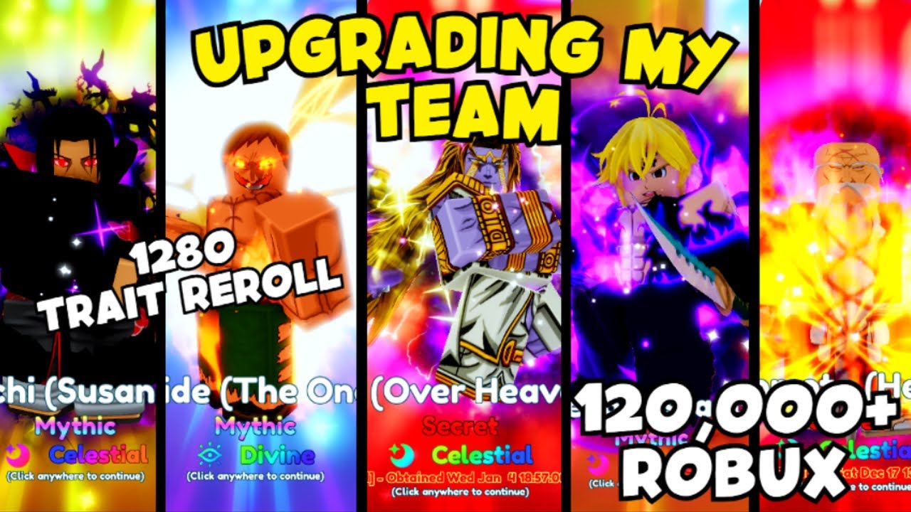 SPENDING 120,000+ ROBUX (1280 RR*) TO UPGRADE MY UNITS IN ANIME ...