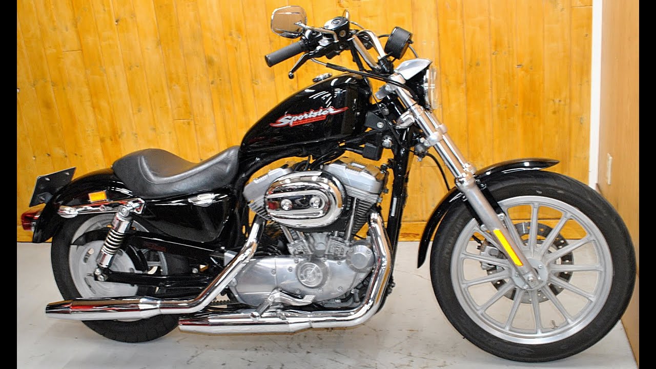 Harley-Davidson XL883(2003) exhaust sound and details XL883詳細及びノーマルマフラー ...