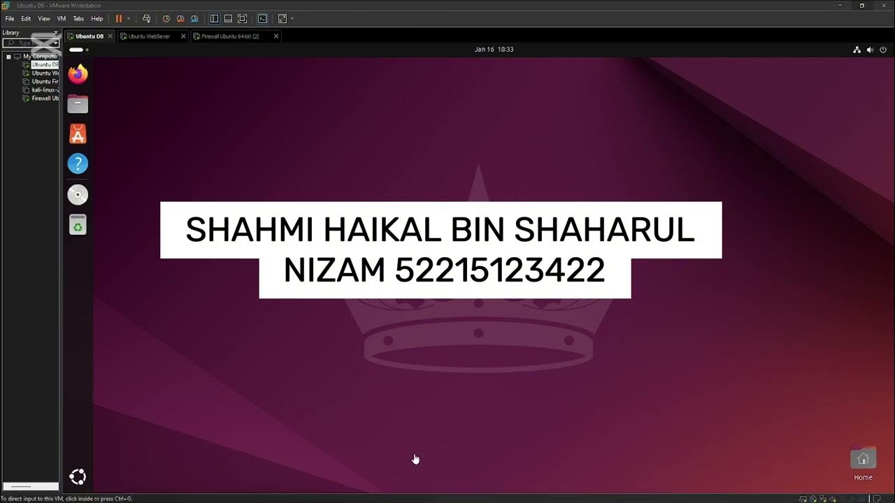 IBB32203: A Basic Web Application on WebServer, MySQL Server, and Firewall Server using 3 Ubuntu ...