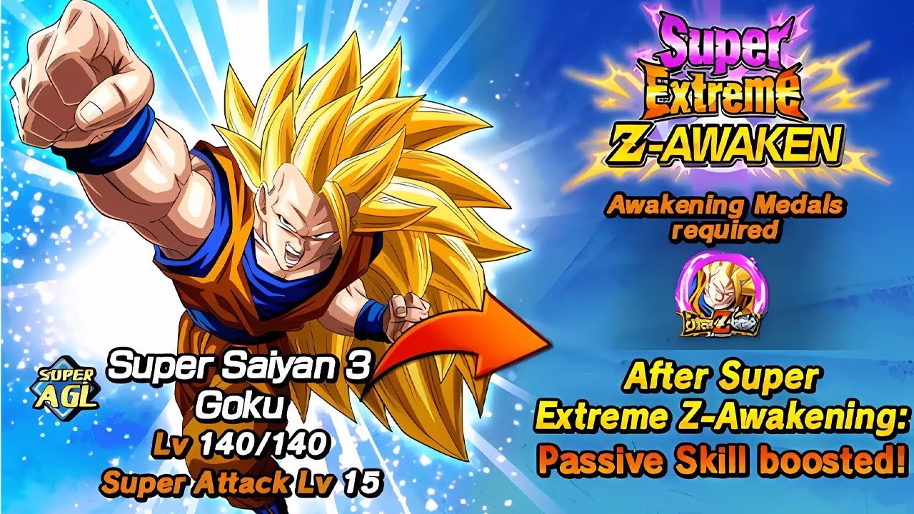 AGL SUPER SAIYAN 3 GOKU SUPER EXTREME Z-BATTLE LEVEL COMPLETED! Dragon ...