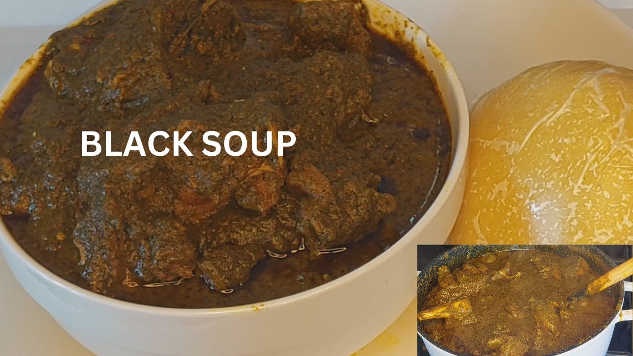 How to make the original BLACK SOUP(original recipe). - YouTube