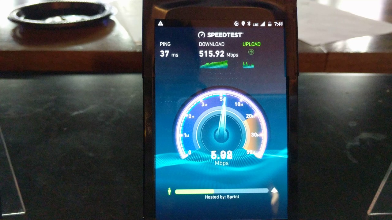 Sprint Gigabit Class LTE speedtest - YouTube