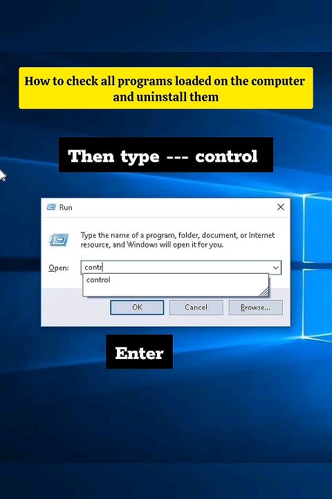 How to check all programs loaded on the computer and uninstall them #program #software # ...