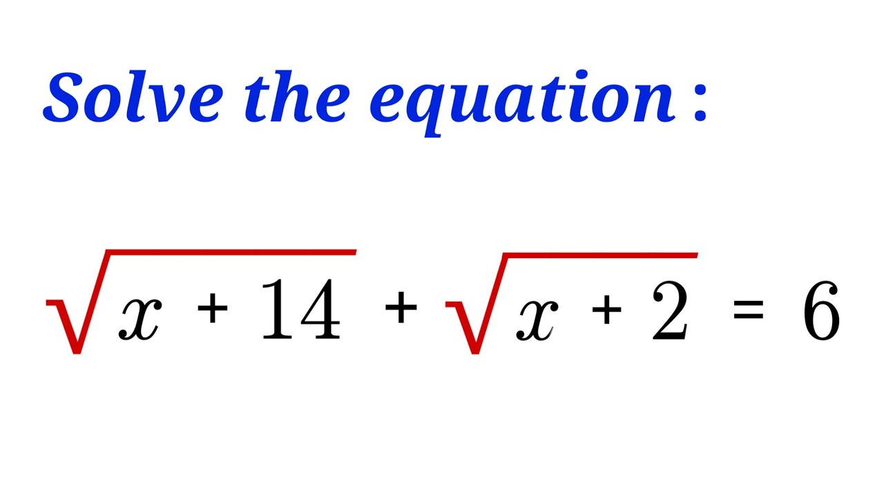 Equation Solving | Can You Solve? | Here comes the best method! - YouTube