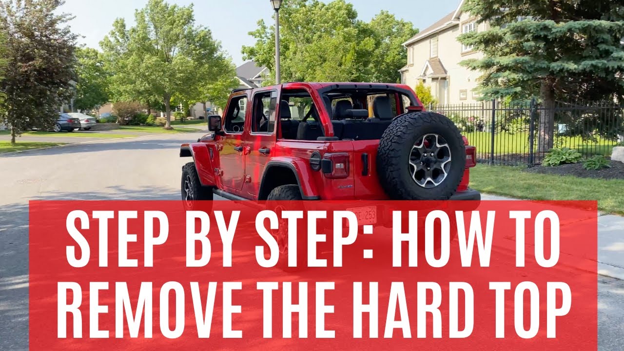 Step by step: how to remove the hard top on the 2021 Jeep Rubicon 4xe ...