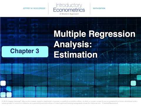 ECON305 - Econometrics 1 - Chapter 3 - Multiple Regression Analysis ...
