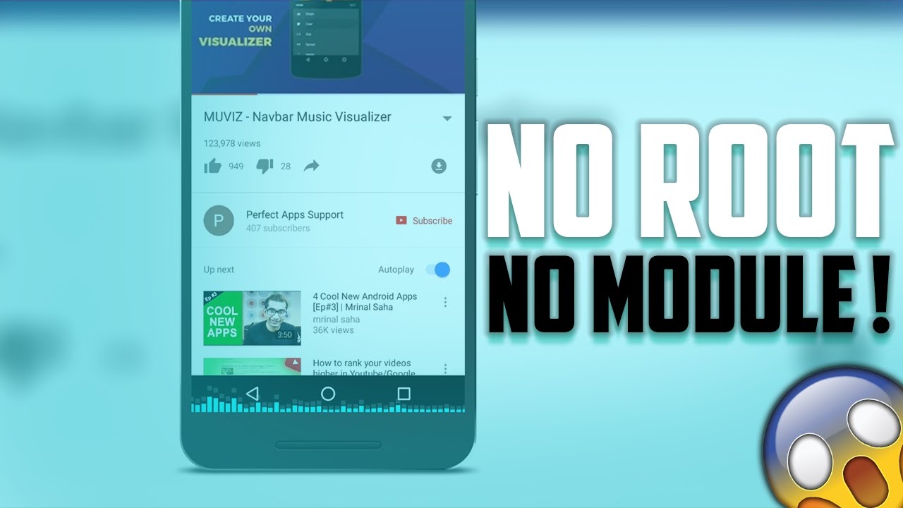 How to Enable Visualizer On Navigation Bar ?? 2017 - YouTube