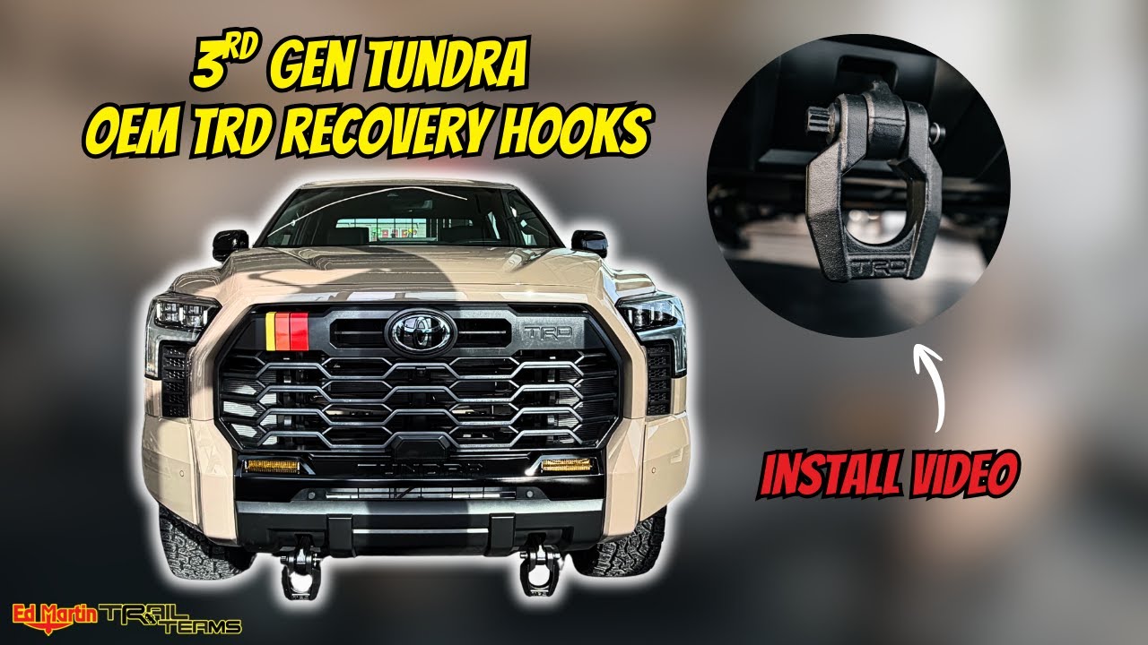TRD Tow Hooks Installed on the 2026 Toyota Tundra | Full Install Video ...