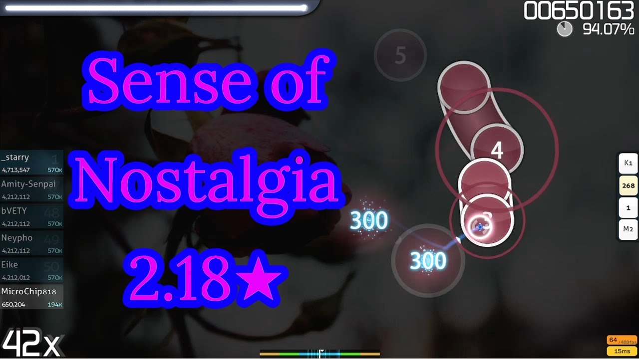 osu! - Sense of Nostalgia by tieff (2.18⭐) - YouTube